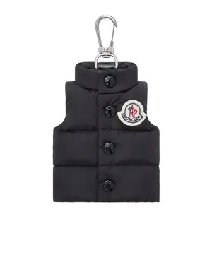 Moncler Vest-shaped Key Ring - Black