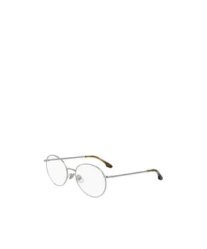 Victoria Beckham Round Frame Two-tone Glasses - Silver