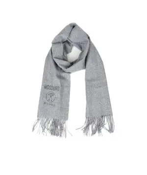 Moschino Logo Scarf - Gray