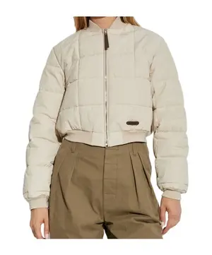 Moschino Padded Quilted Jacket - Cream