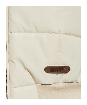 Moschino Padded Quilted Jacket - Cream