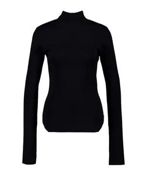 Balenciaga Long-sleeved Knit Polo Top