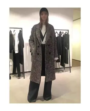Max Mara Teatino Double-breasted Wool Long Coat