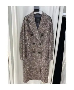Max Mara Teatino Double-breasted Wool Long Coat