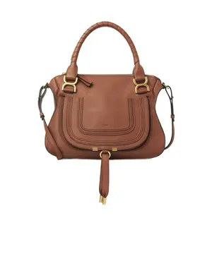 Chloé Marcie Foldover Tote Bag - Brown