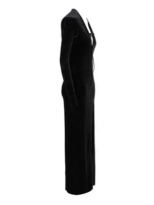 AMAZUIN Lara Velvet Maxi Dress