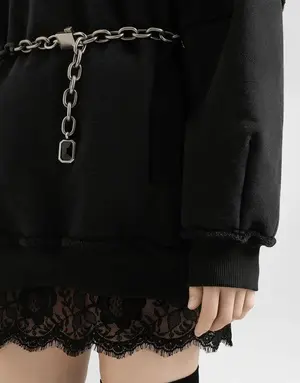 Dolce & Gabbana Ruffled-sleeve Drawstring Sweatshirt