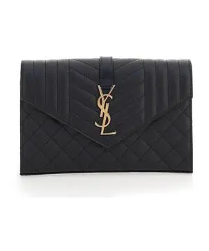 Saint Laurent Monogram Wallet - Black