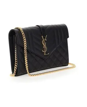 Saint Laurent Monogram Wallet - Black