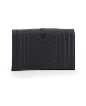 Saint Laurent Monogram Wallet - Black