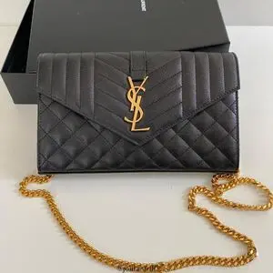 Saint Laurent Monogram Wallet - Black