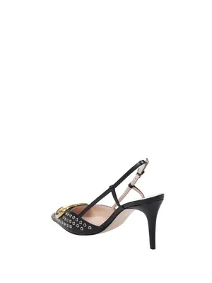 Valentino Garavani Vlogo Studded Slingback Pumps