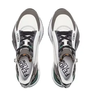 Fendi Flow Ff Jacquard Sneakers - Black