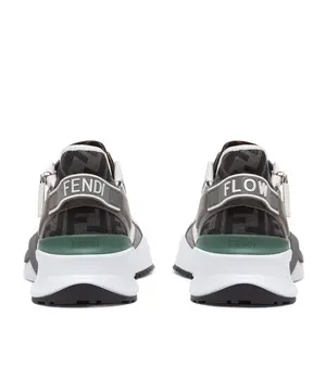 Fendi Flow Ff Jacquard Sneakers - Black