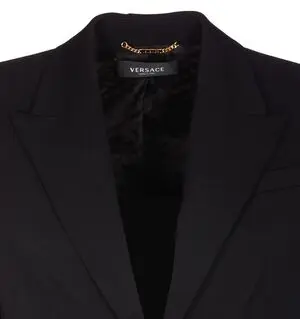 Versace Single-breasted Notched Lapel Blazer