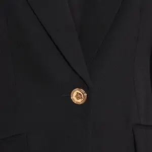 Versace Single-breasted Notched Lapel Blazer