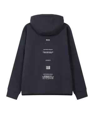 Hugo Boss Logo Print Zip-up Hoodie