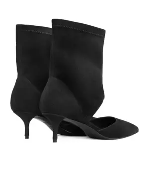 Alaïa Pointed Toe Stretch Ankle Boots