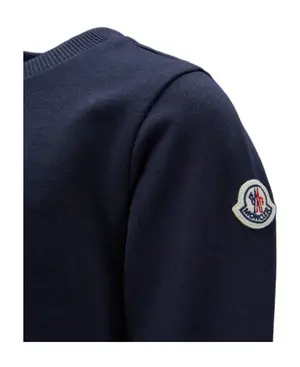 Moncler Logo Patch Crewneck Sweatshirt