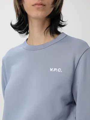 A.p.c. Logo Flocked Boxy Fit Sweatshirt