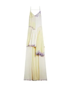 Sportmax Max Mara Lace Detail Strapped Layered Dress - Nude