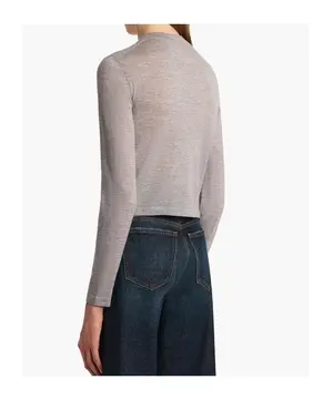Khaite Button-front Wool-blend Cardigan - Gray