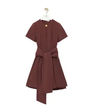 Loewe Layered Draped Dress - Brown