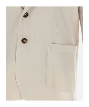 Eleventy Single-breasted Ribbed-knit Blazer