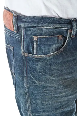Emporio Armani Distressed Logo Denim