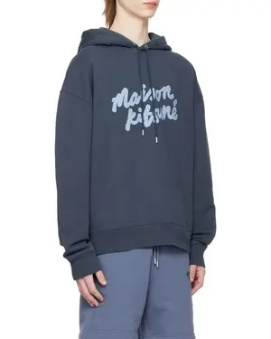 Maison Kitsuné Logo Patch Drawstring Hoodie