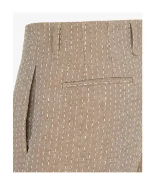 Fendi Tailored Bermuda Shorts With Contrasting Stitching - Beige