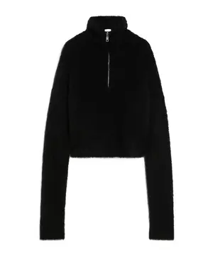 Sportmax Cropped Zip Detail Jumper