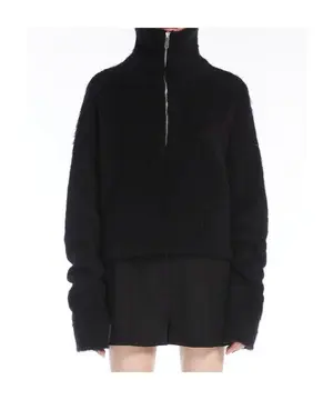 Sportmax Cropped Zip Detail Jumper
