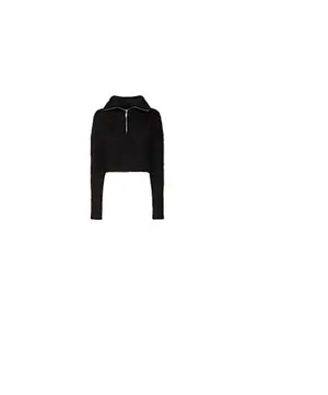 Sportmax Cropped Zip Detail Jumper