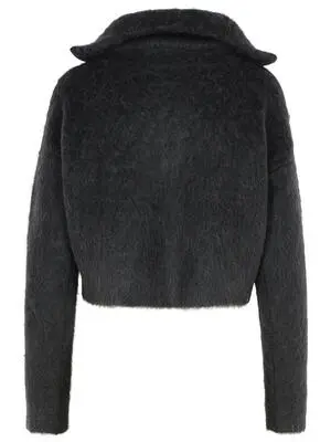 Sportmax Cropped Zip Detail Jumper