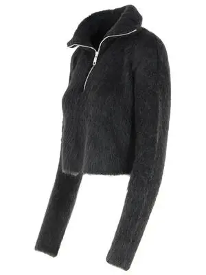 Sportmax Cropped Zip Detail Jumper