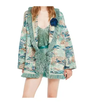 Alanui Lost In The Blue Belted Cardigan - Multicolor