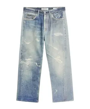 Our Legacy Distressed Light Wash Jeans - Gray