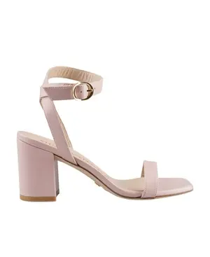 STUART WEITZMAN Open-toe Ankle Strap Block Heel Sandals - Pink