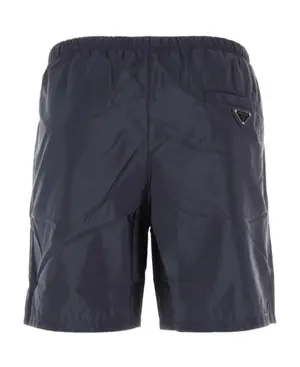 Prada Logo Swimming Trunks - Blue