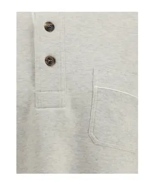 TOM FORD Half-button Pullover With Stand-up Collar And Chest Pocket