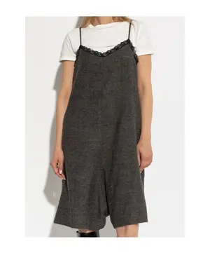 R13 Lace-trimmed Wool Playsuit