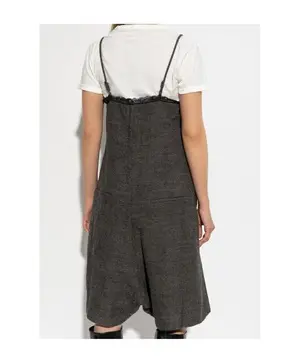 R13 Lace-trimmed Wool Playsuit