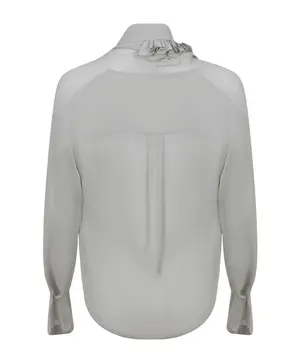 Alberta Ferretti Ruffled V-neck Shirt
