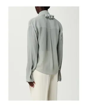 Alberta Ferretti Ruffled V-neck Shirt