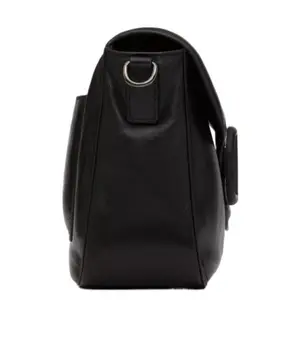 Valentino Garavani Noir Vlogo Signature Foldover Top Shoulder Bag