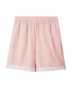 Burberry Elasticated Waist Track Shorts - Bean Paste Powder