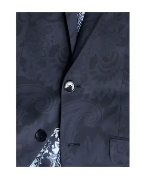Etro Single Breasted Long Sleeved Blazer - Black