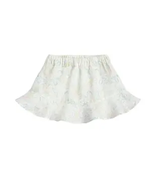 Dior Embroidered Bee Ruffle Hem Baby Skirt