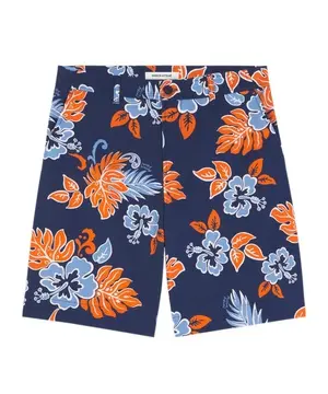 Maison Kitsuné Floral Print Board Shorts - Blue